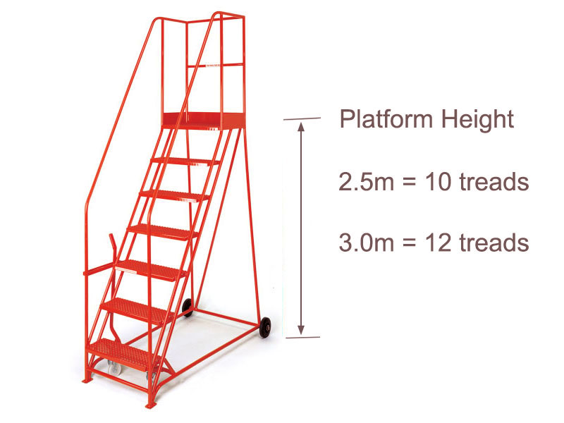 2.5m and 3m Warehouse Steps - The Workplace Depot