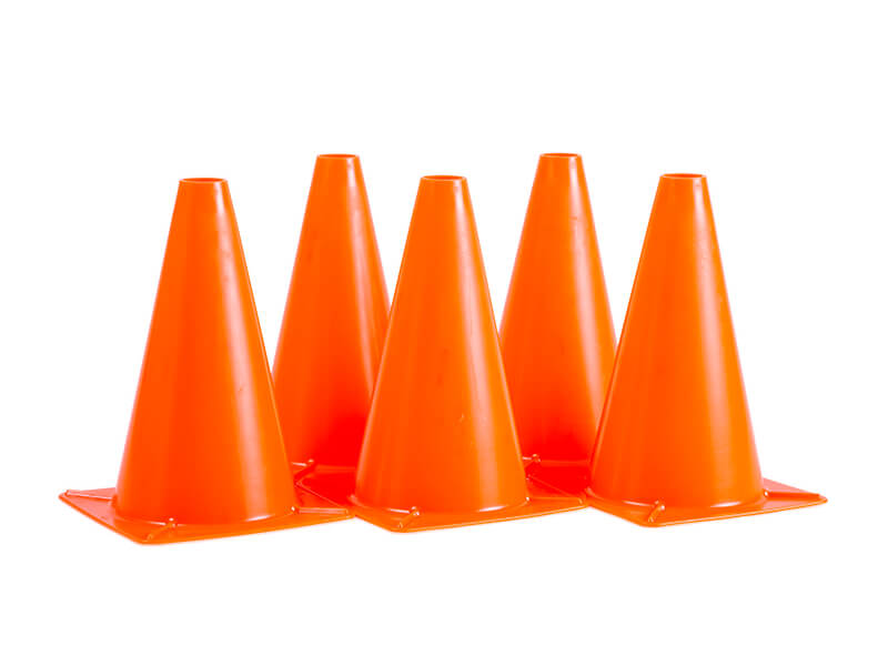 300mm Lightweight Cone Plain Red | Free Delivery