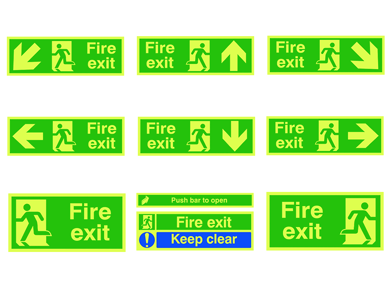 Buy Glow in the Dark Safety Signs | Free Delivery