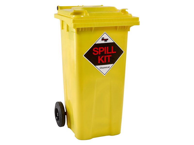 120L Chemical Spill Kit in Wheelie-bin | Free Delivery