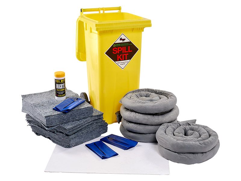 120L Evo Recycled® General Purpose Spill Kit in Wheelie-bin | Free Delivery