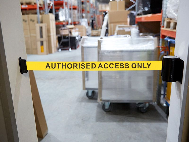 Authorised Access Belt Barrier | Free Next Day Delivery