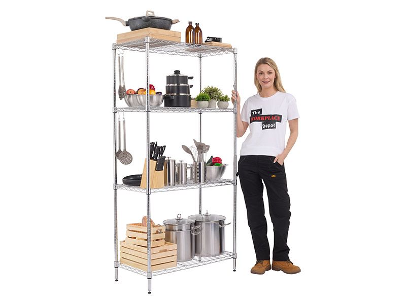 Chrome Shelving Unit | Free Next Day Delivery