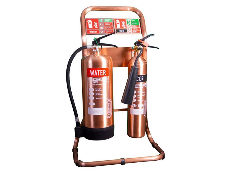 Double Fire Extinguisher Stand | Free Delivery