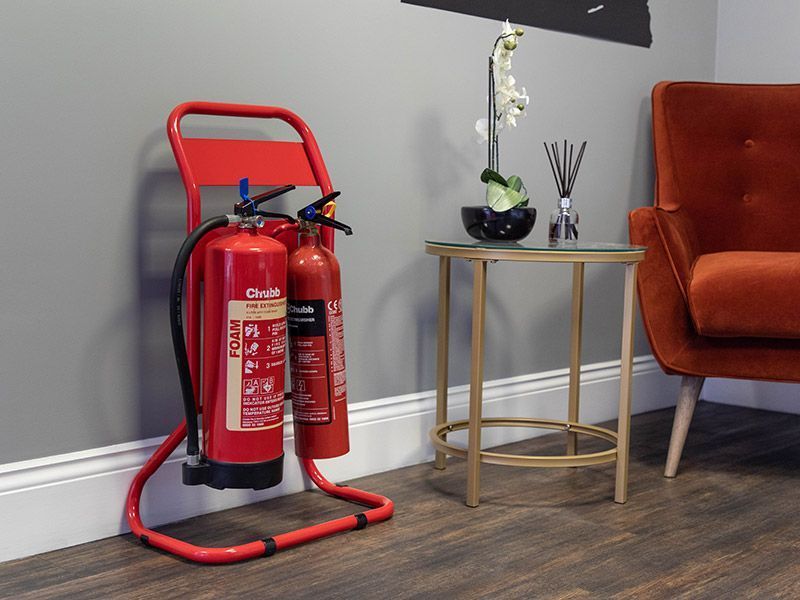 Double Fire Extinguisher Stand | Free Delivery