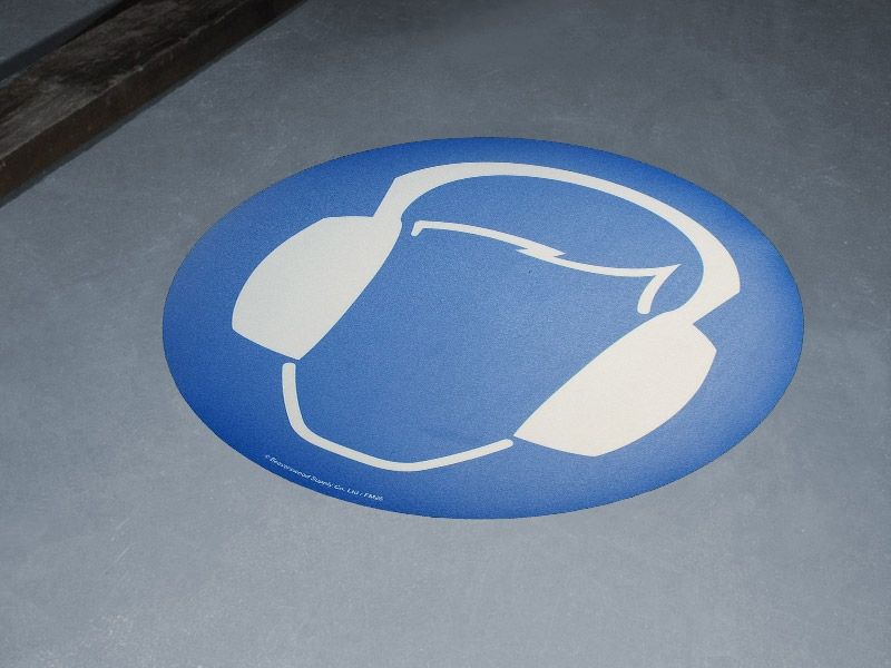 Ear Protection Floor Graphic Marker | Free Delivery