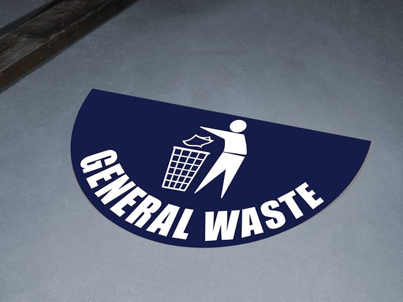 General Waste Floor Graphic Marker | Free Delivery