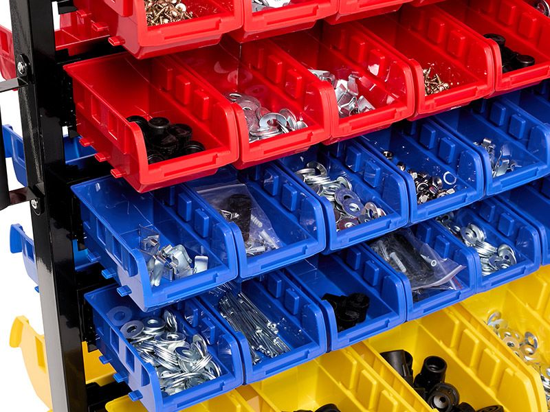 Louvred Panel Bin Trolley | Free Next Day Delivery