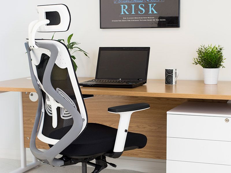 Mesh Office Chair With Headrest | Free Next Day Delivery