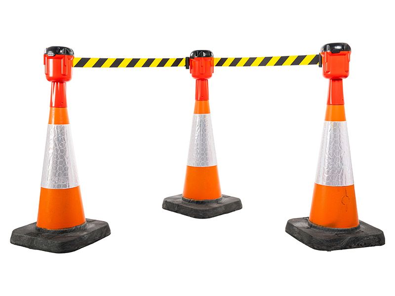 Retractable Cone Barrier | Free Next Day Delivery