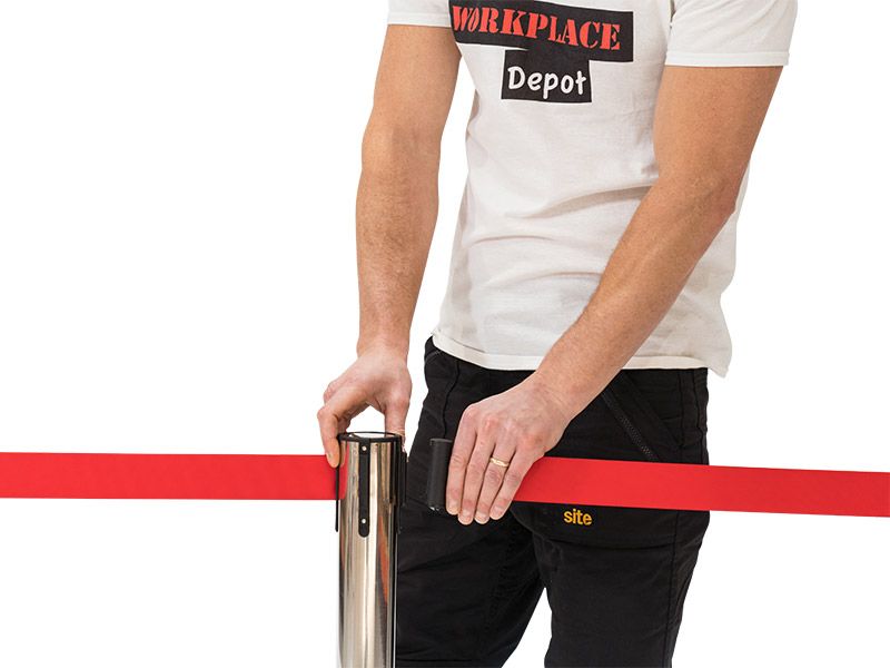Retractable Queue Barrier | Free Next Day Delivery