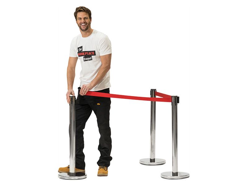 Retractable Queue Barrier | Free Next Day Delivery