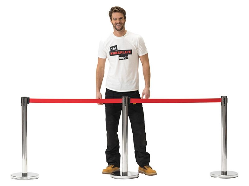 Retractable Queue Barrier | Free Next Day Delivery