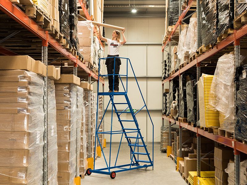 Rolling Warehouse Stairs | Made in Britain | Free Delivery