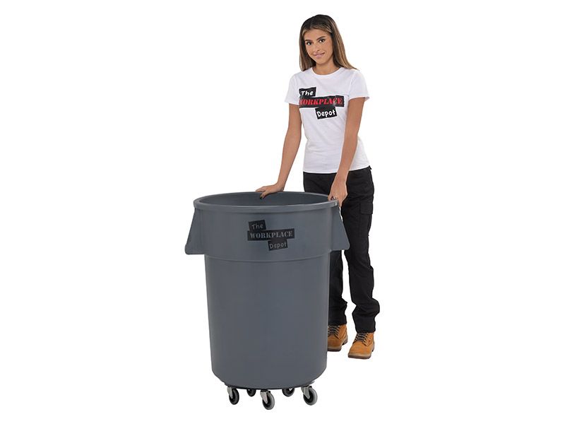 Round Utility Bin with Dolly | Free Next Day Delivery