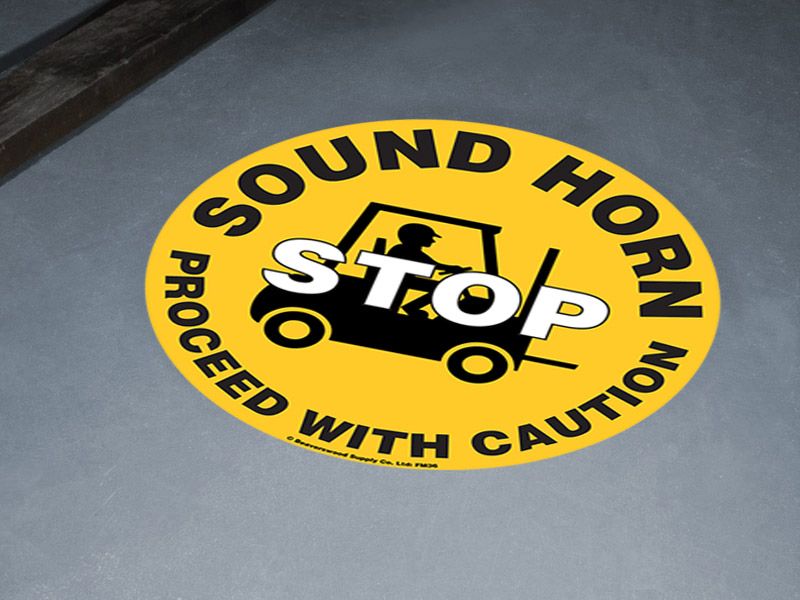 Stop Sound Horn Floor Symbol Marker | Free Delivery