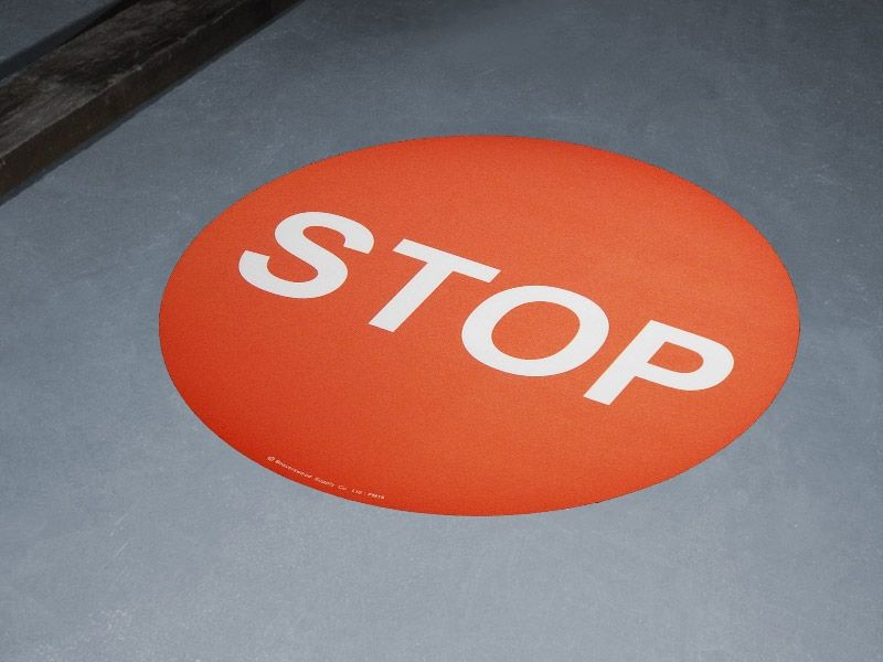 Stop Floor Symbol Marker | Free Delivery