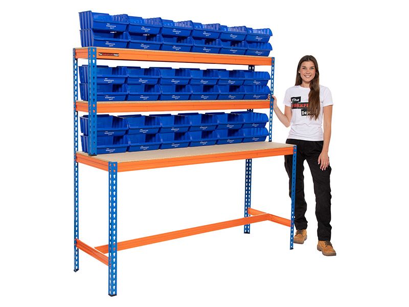 Workbench with Storage Bins | Free Next Day Delivery