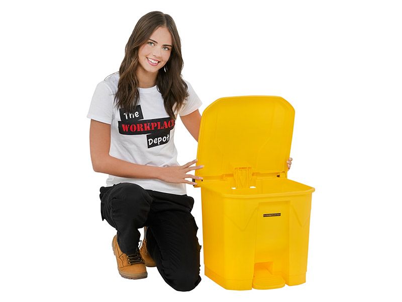 Yellow Pedal Bin | Free Next Day Delivery