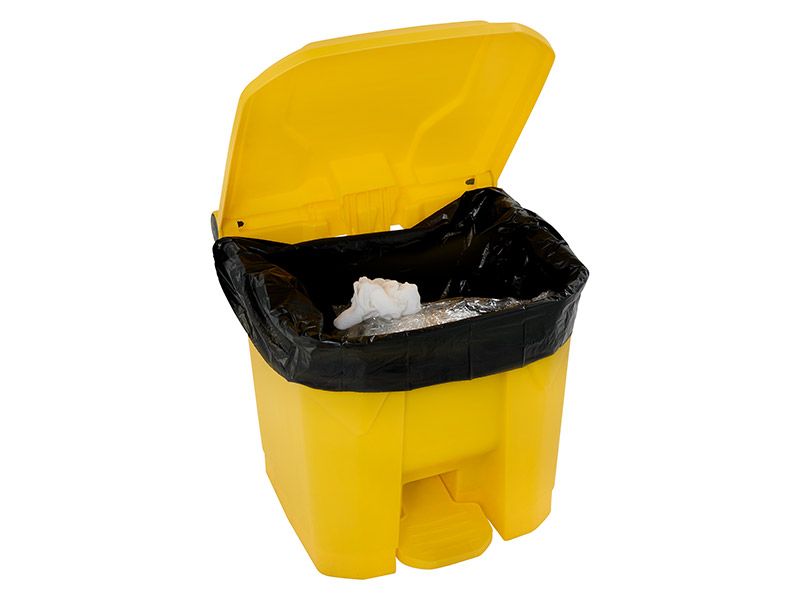 Yellow Pedal Bin | Free Next Day Delivery