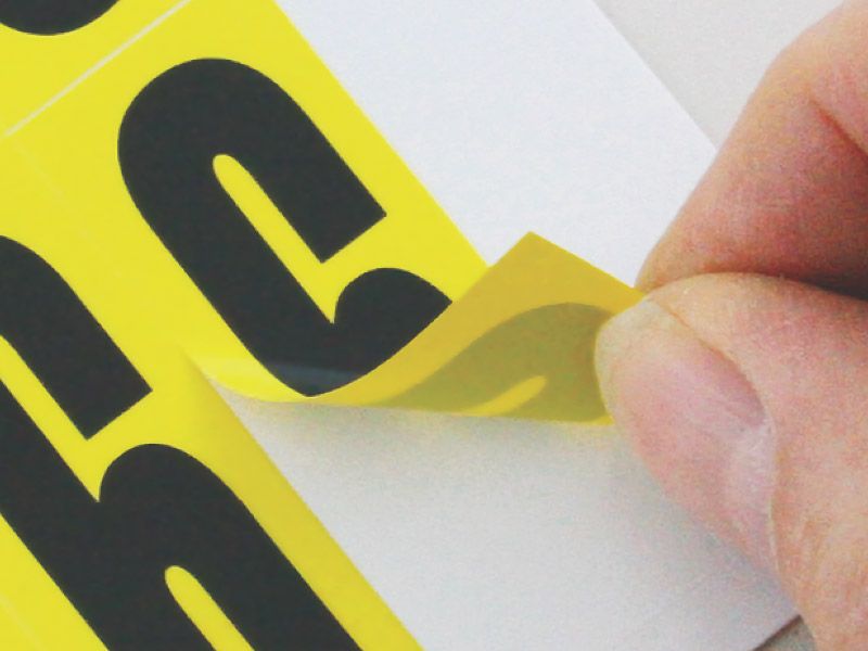 Yellow Self Adhesive Numbers & Letters | Free Delivery