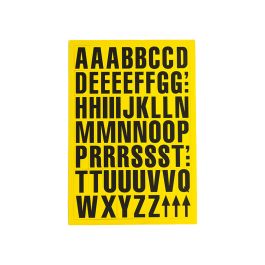 Black on Yellow Magnetic Letters | Free Next Day Delivery