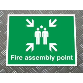 "Fire Assembly Point" Fire Exit Sign | Free Delivery