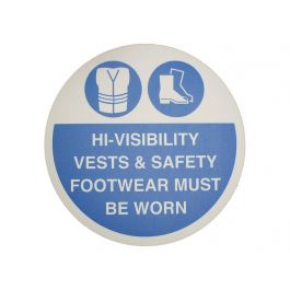 High Vis Vests & Safety Footwear Floor Symbol | Free Delivery