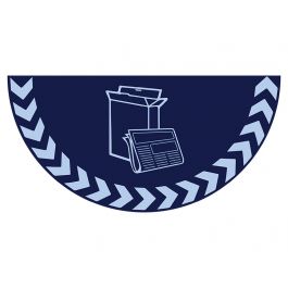 Paper & Card Symbol Floor Graphic Marker | Free Delivery