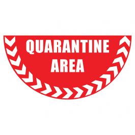 Quarantine Area Floor Graphic Marker | Free Delivery