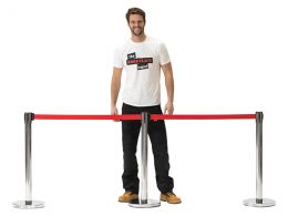 Retractable Queue Barrier | Free Next Day Delivery