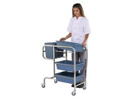 Stainless Steel Bussing Trolley | Free Next Day Delivery