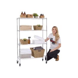 Chrome Shelving with Wheels | Free Next Day Delivery