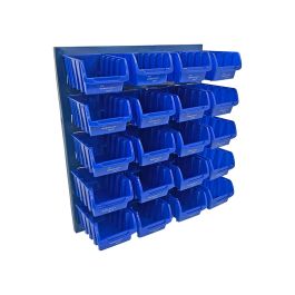 Louvre Panel with Storage Bins | Free Delivery