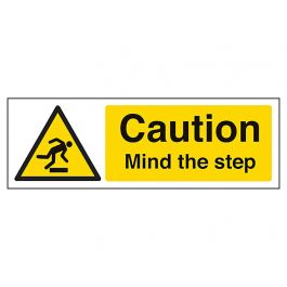 "Mind The Step" Warning Safety Sign | Free Delivery