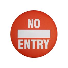 No Entry Floor Symbol Marker | Free Delivery
