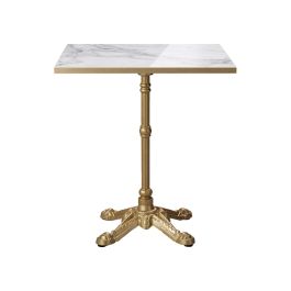 Premium Gold Bistro Square Dining Height Table | Free Delivery