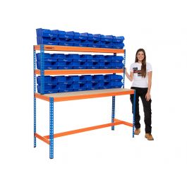 Workbench with Storage Bins | Free Next Day Delivery