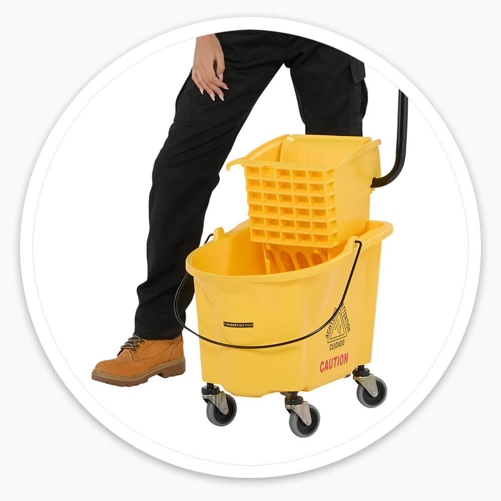 Mop Bucket with Wringer | Free Next Day Delivery