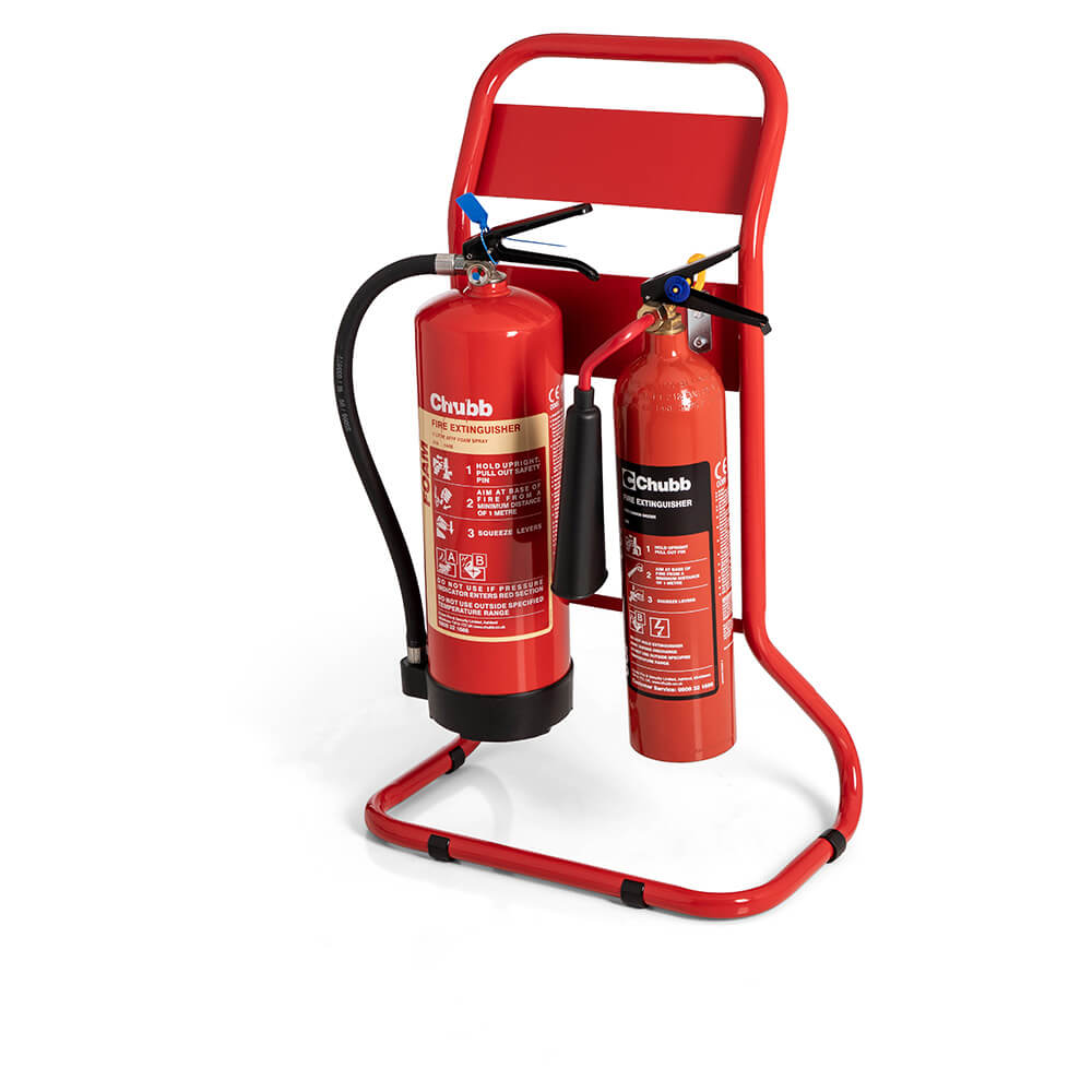 Double Fire Extinguisher Stand | Free Delivery