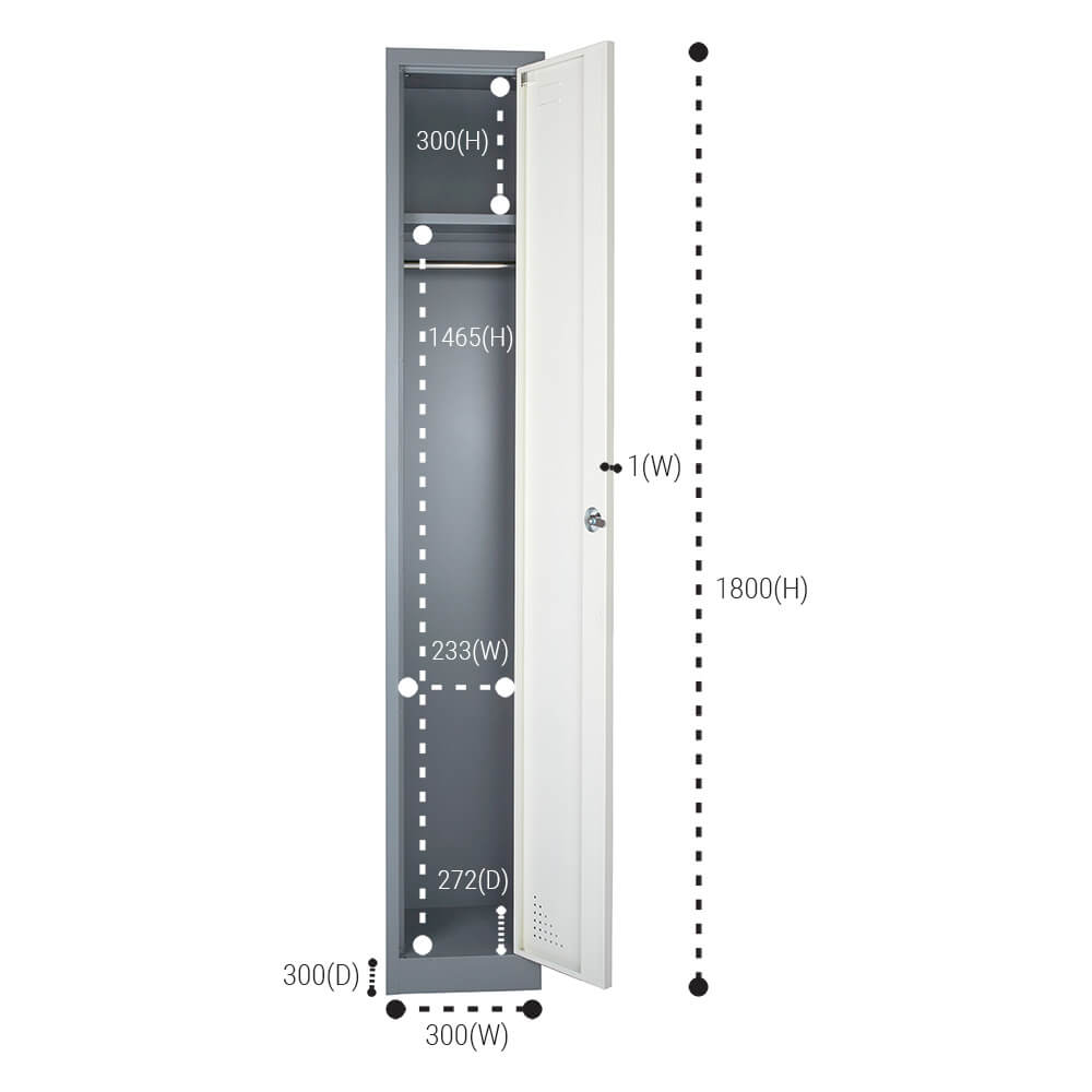 Single Metal Locker | Free Next Day Delivery