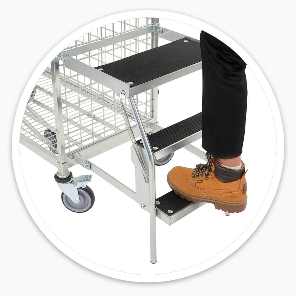 Picking Trolley with Steps | Free Next Day Delivery