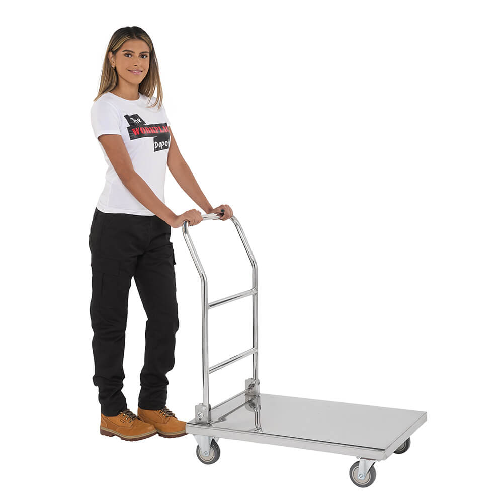 Stainless Steel Folding Trolley | Free Next Day Delivery