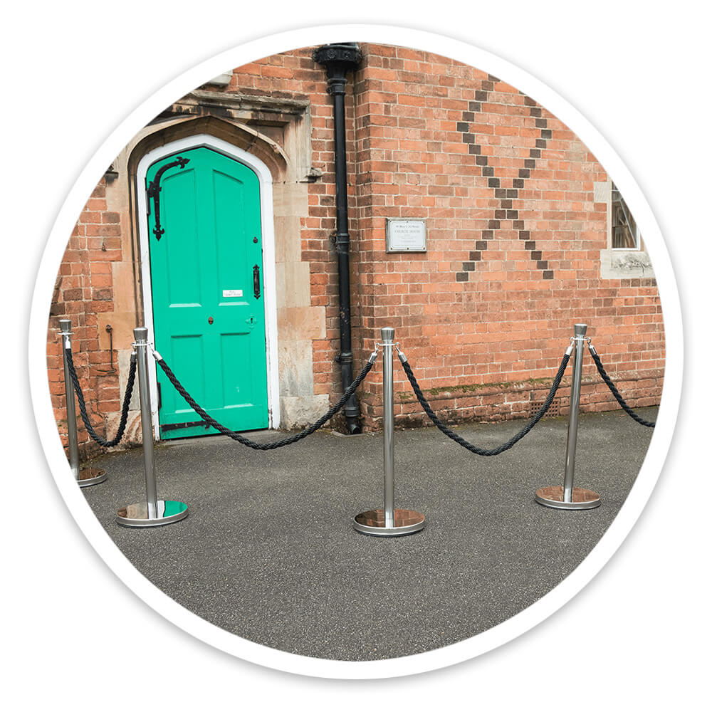 Entrance Rope Barrier | Free Delivery