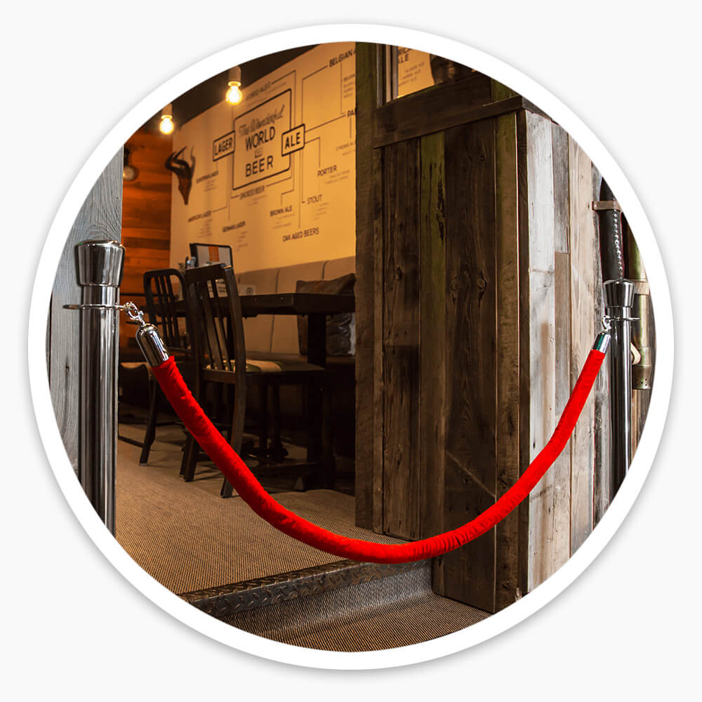 Red Rope Barrier | Free Delivery