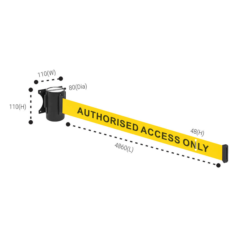 Authorised Access Belt Barrier | Free Next Day Delivery